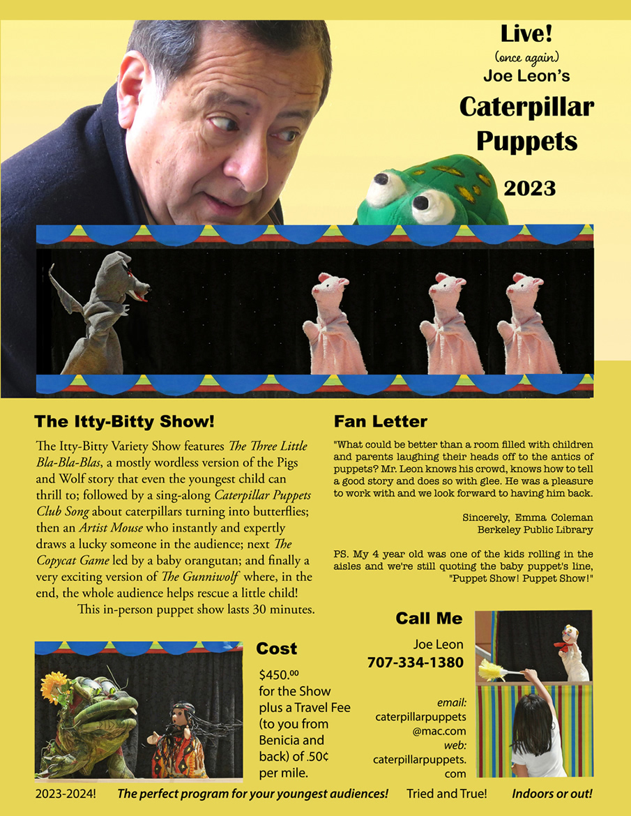 Caterpillar Puppets Homepage